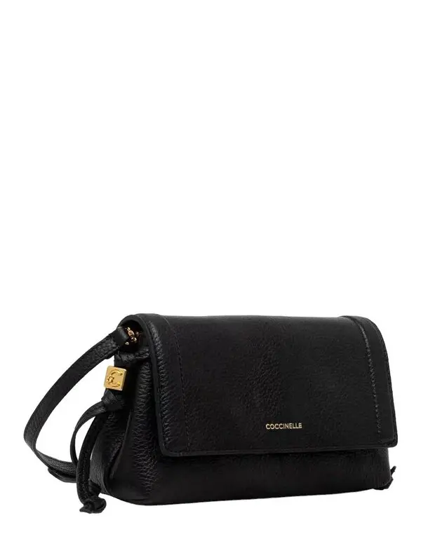 COCCINELLE Mini Bag With Gold-tone Logo - Black