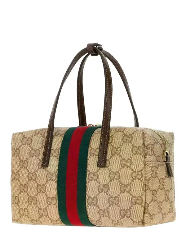 Gucci Mini Boston Gg Supreme Tote Bag - Neutrals