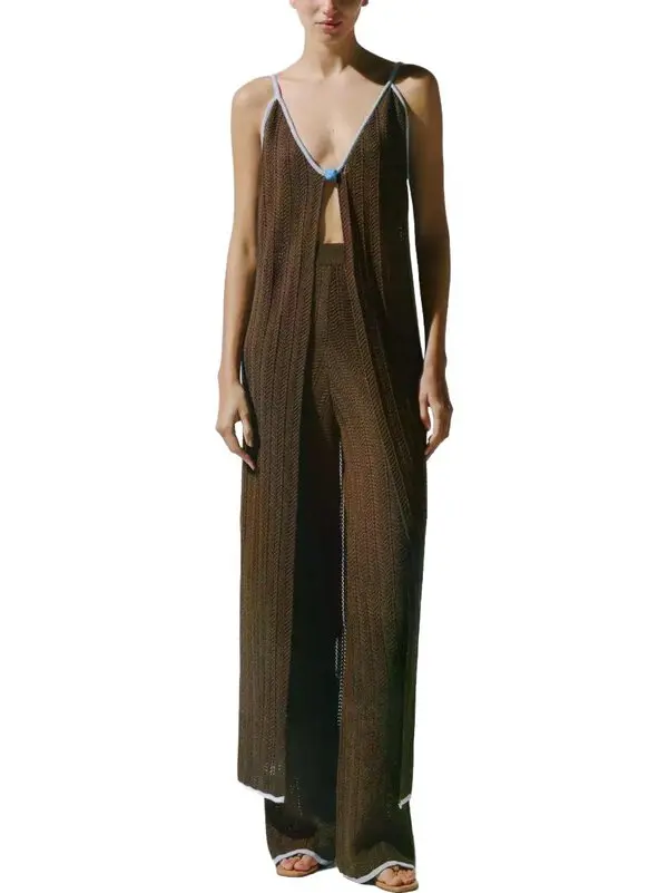 BAOBAB Clarissa Resin-embellished Knitted Tunic - Brown