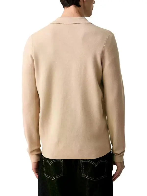 Karl Lagerfeld Zip-up Pocket Detail Sweater - Neutrals