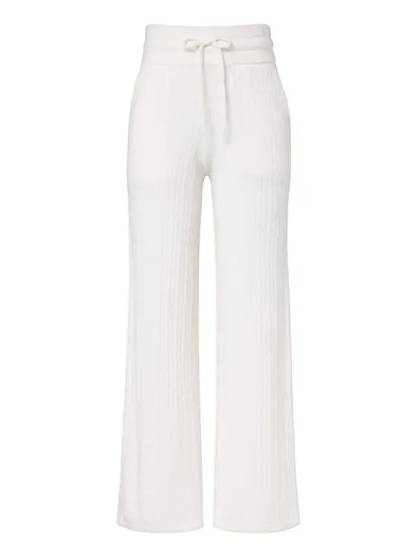 Eleventy Cashmere Straight-leg Pants - White