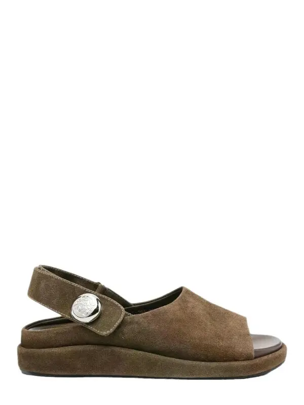 SERGIO MORETTI FIRENZE Slingback Sandals - Brown