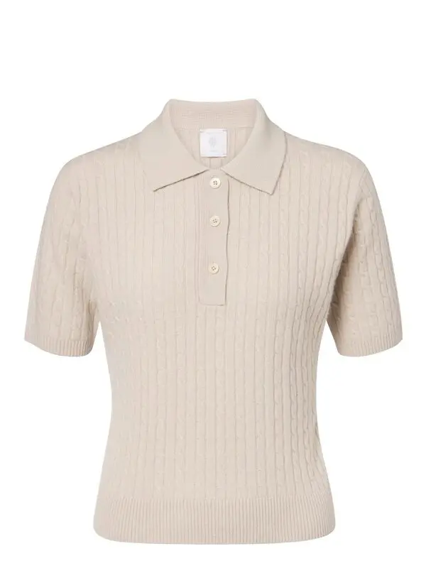Eleventy Cashmere Polo Shirt - Beige
