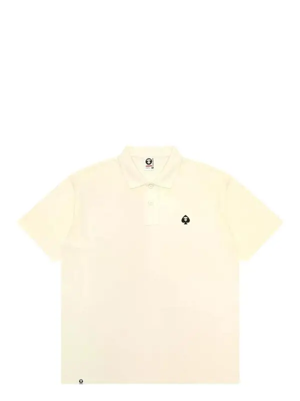 AAPE BY *A BATHING APE Aapenow Spades Polo Shirt - Neutrals