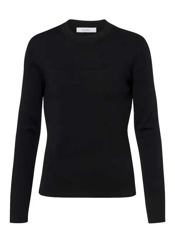 Max Mara Virgin Wool Sweater - Black