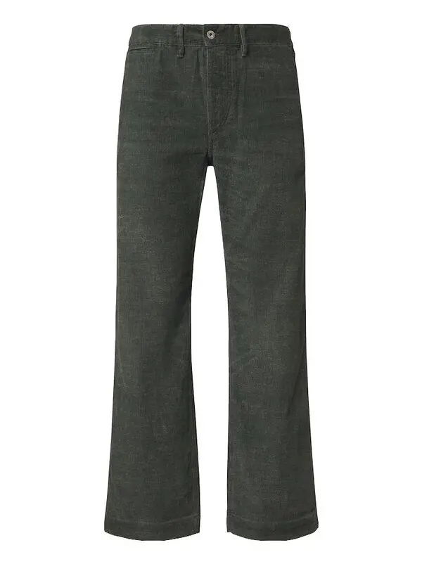 Ralph Lauren Cotton Corduroy Straight Pants - Green