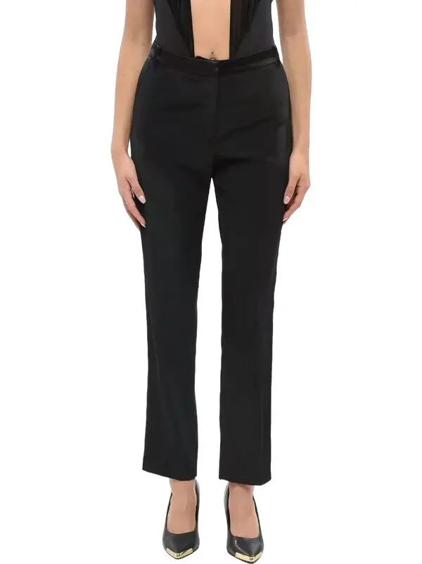 NICO GIANI Tonal Side Stripe Tailored Trousers - Black