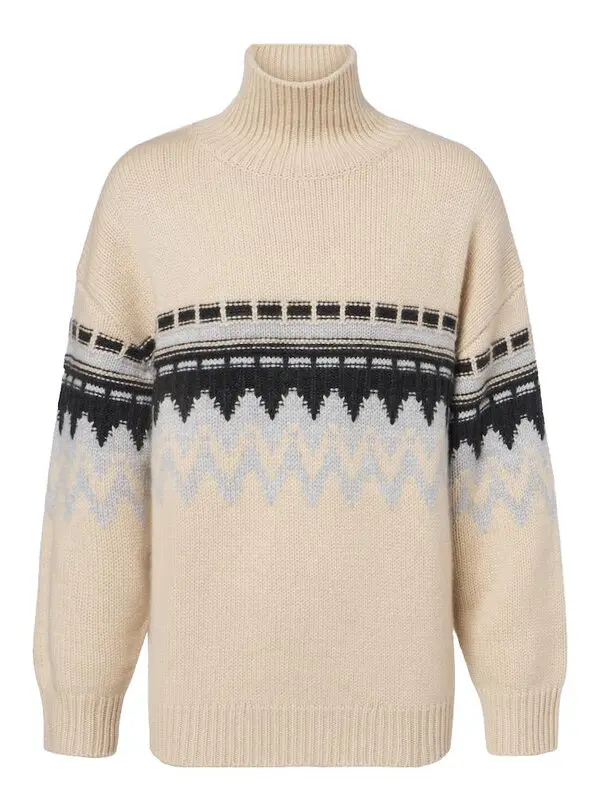 Jardin Des Orangers Fair Isle Cashmere Sweater - Beige