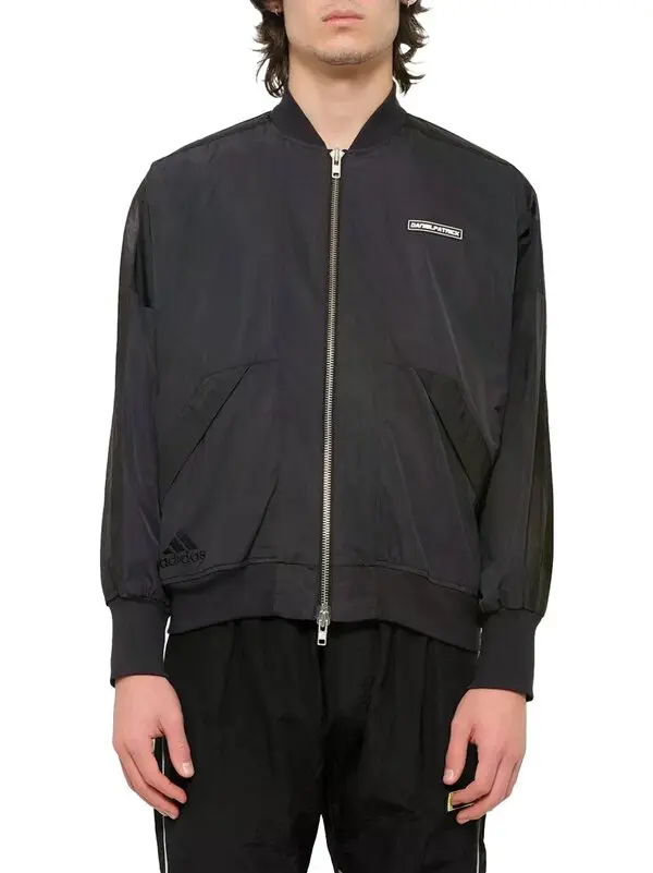 DANIEL PATRICK X Adidas Logo Patch Zip-up Bomber Jacket - Black