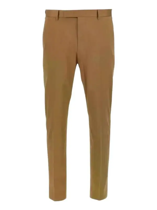 PT TORINO Logo Detail Tailored Trousers - Neutrals