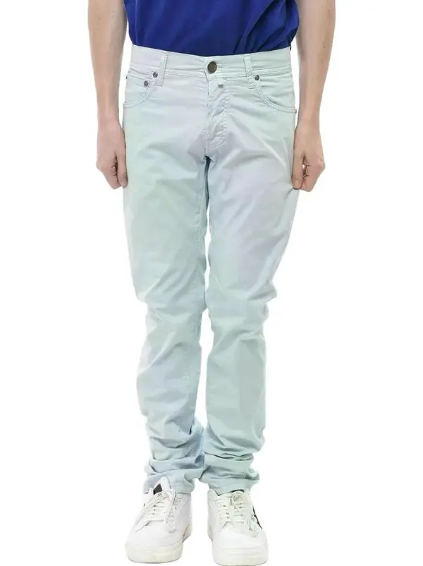 Corneliani Embroidered Jeans - Blue