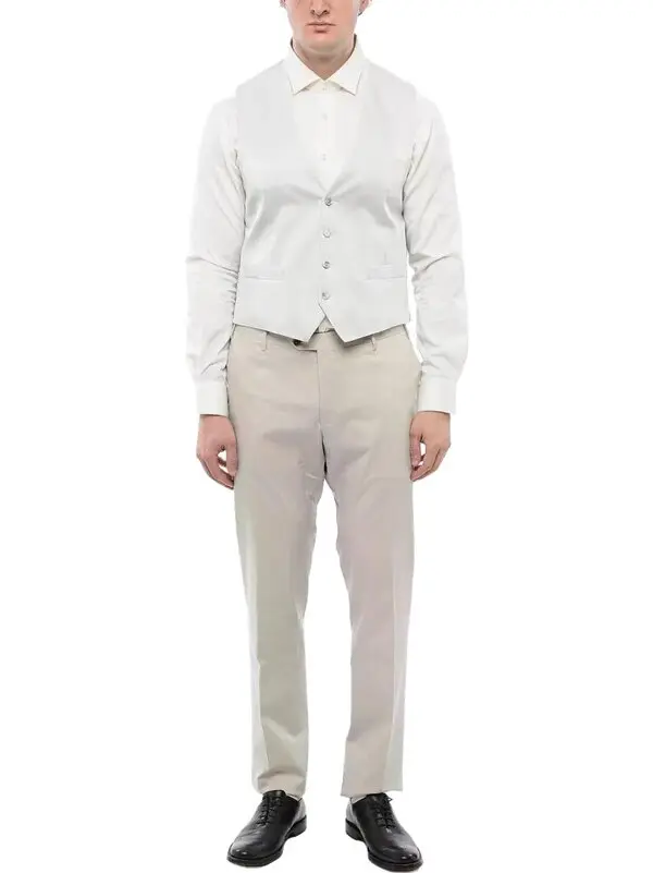 Corneliani Single-breasted Martingale Waistcoat - Grey