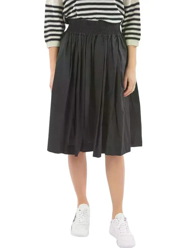 Woolrich Pleated Midi Skirt - Black