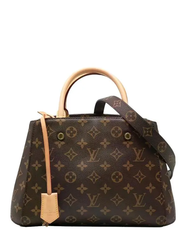 LOUIS VUITTON Monogram Montaigne Bb Satchel - Brown