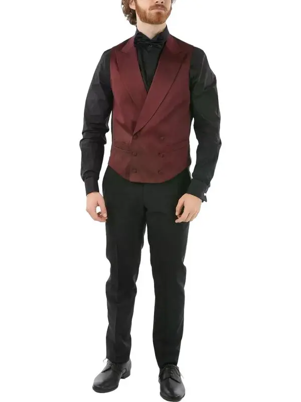 Corneliani Double-breasted Peak-lapel Waistcoat - Red