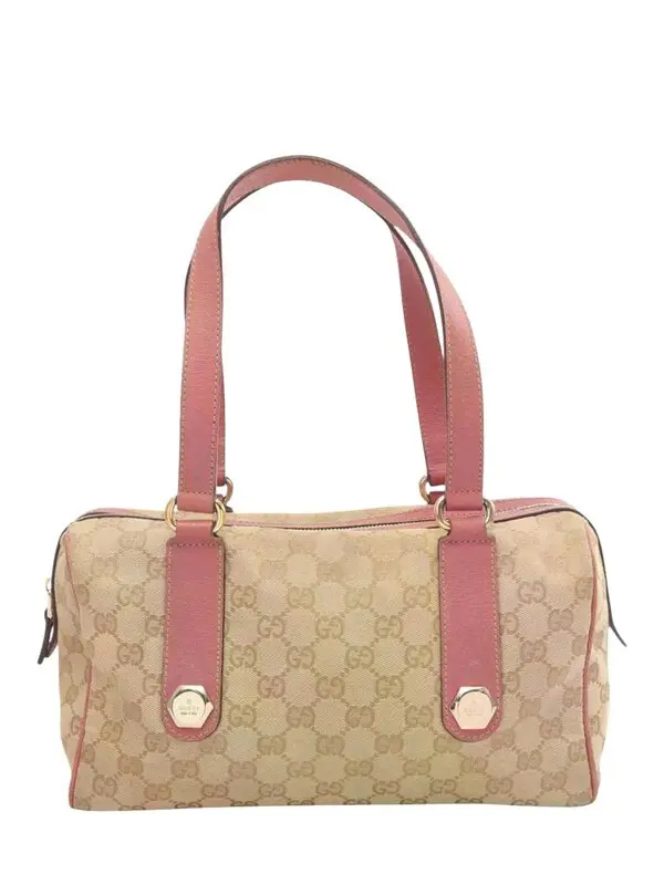 Gucci Charmy Gg Canvas Shoulder Bag - Neutrals