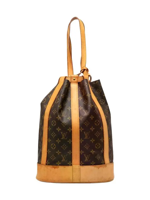 LOUIS VUITTON Monogram Randonnee Pm Bucket Bag - Brown