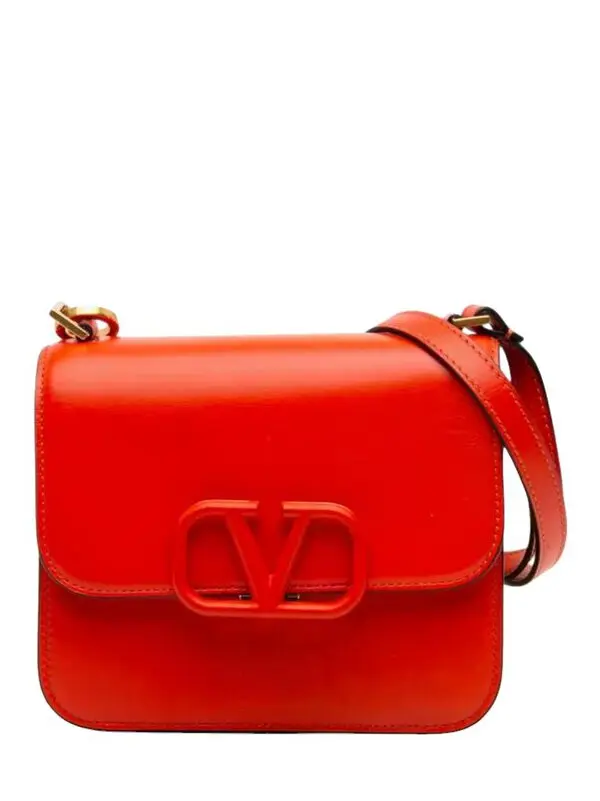 Valentino Garavani Vsling Mini Smooth Calfskin Crossbody Bag - Orange