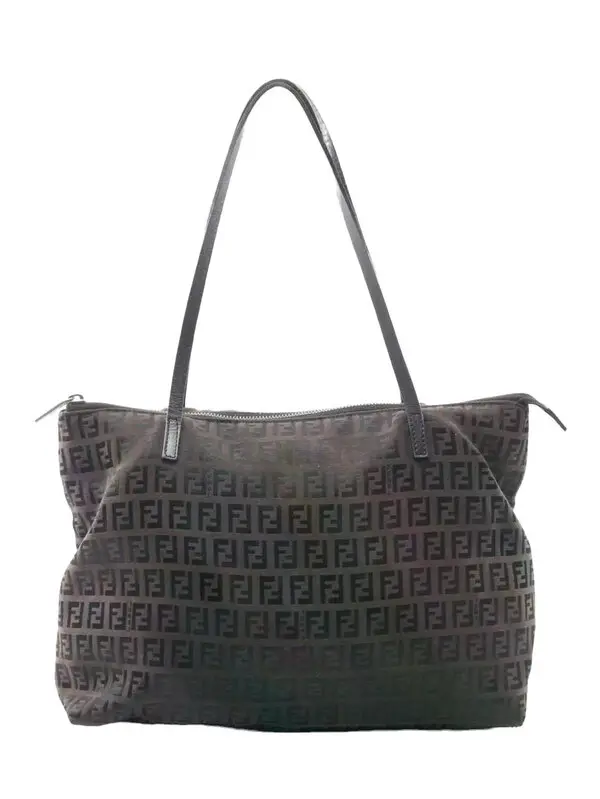 Fendi Small Zucchino Canvas Tote Bag - Brown