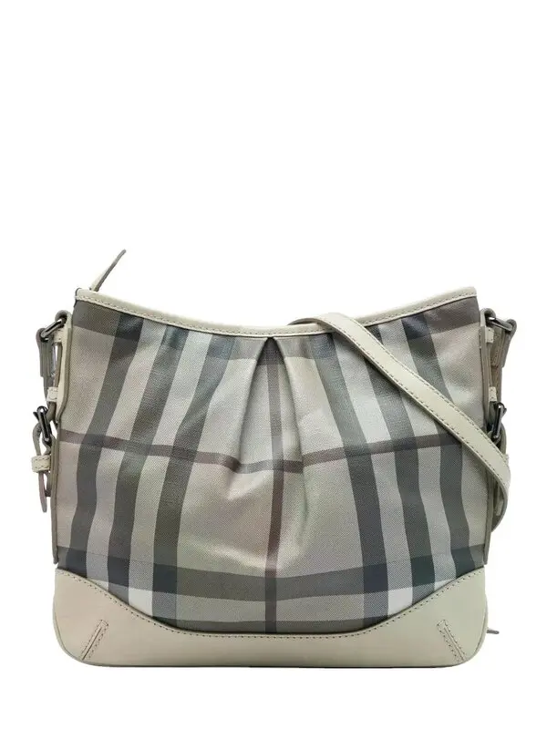 Burberry Coated Canvas Crossbody Bag - Grey