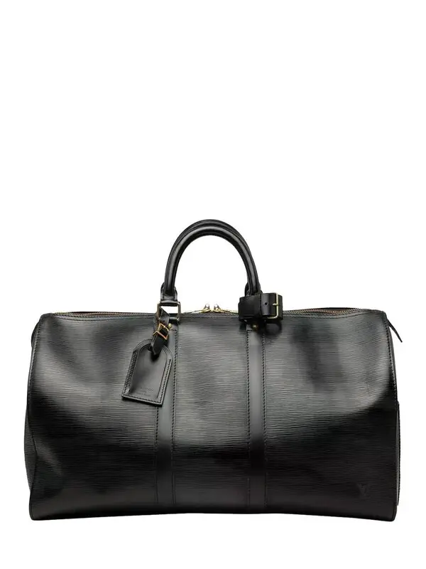 LOUIS VUITTON 1995 Epi Keepall 45 Travel Bag - Black
