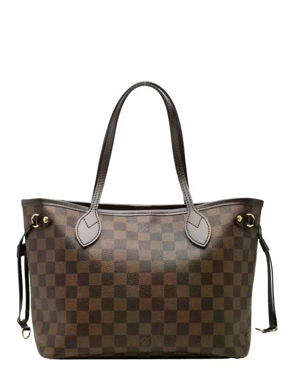 LOUIS VUITTON Damier Ebene Neverfull Pm Tote Bag - Brown