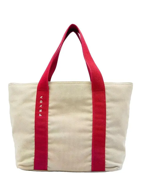 Prada Canvas Sport Tote Bag - Brown