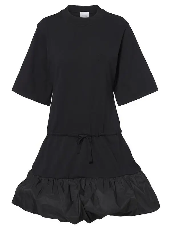 PATOU Cotton And Polyester Mini Dress - Black
