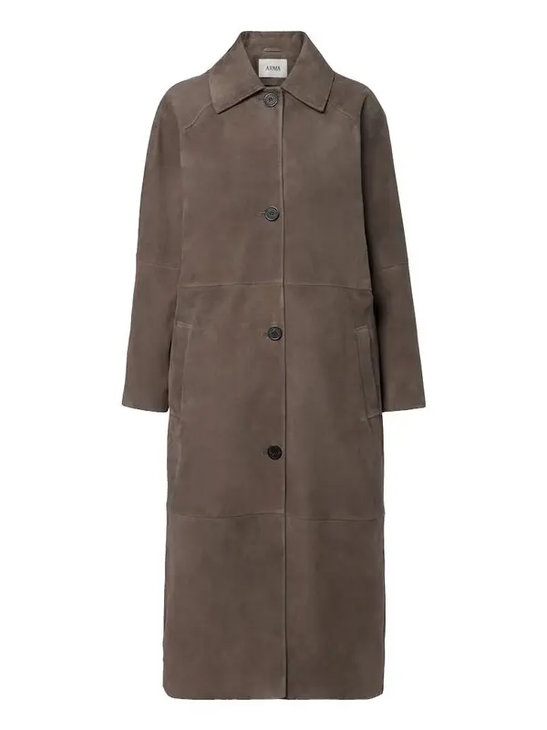 ARMA Judy Suede Coat - Grey