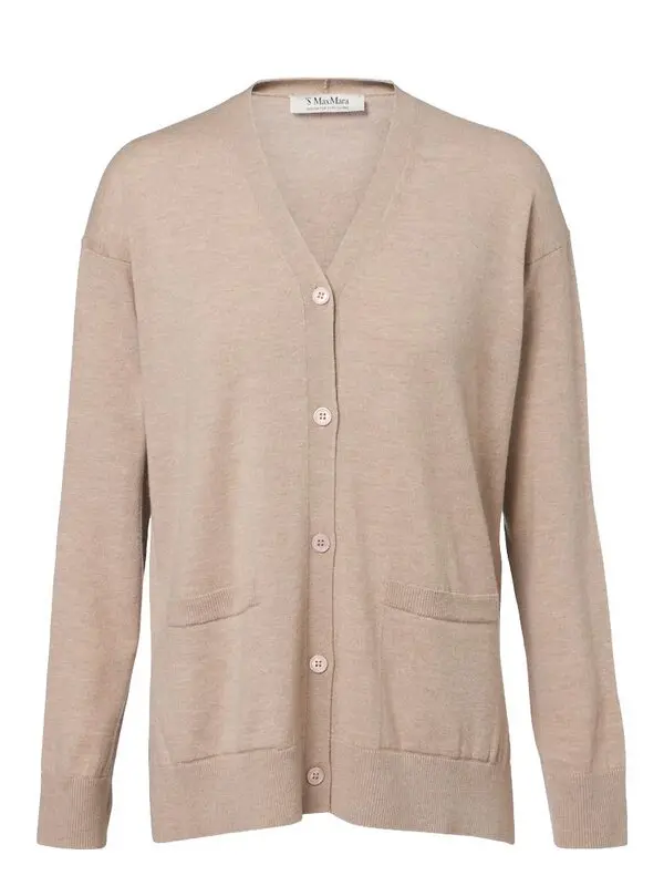 Max Mara Wool Cardigan - Beige