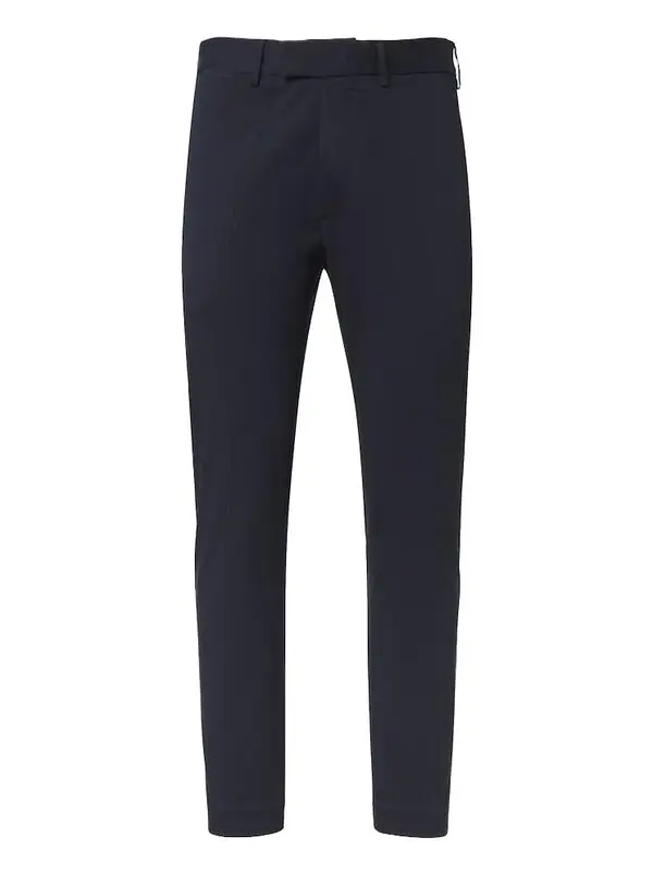 TOM FORD Slim Fit Cotton Pants - Blue
