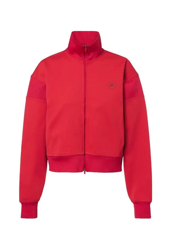 Adidas By Stella McCartney Logo Zip-up Sweatshirt - Red