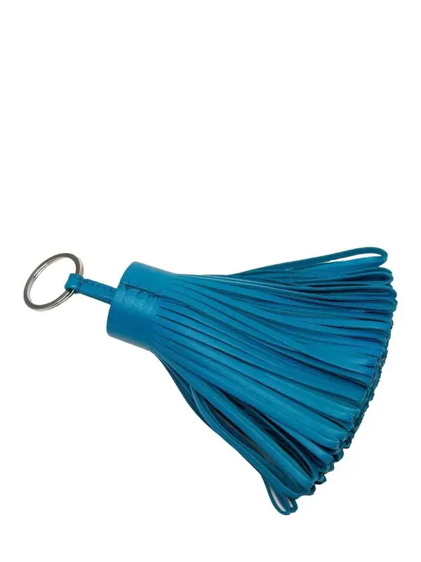 Hermès 2005-2026 Milo Lambskin Carmen Ring Key Chain - Blue