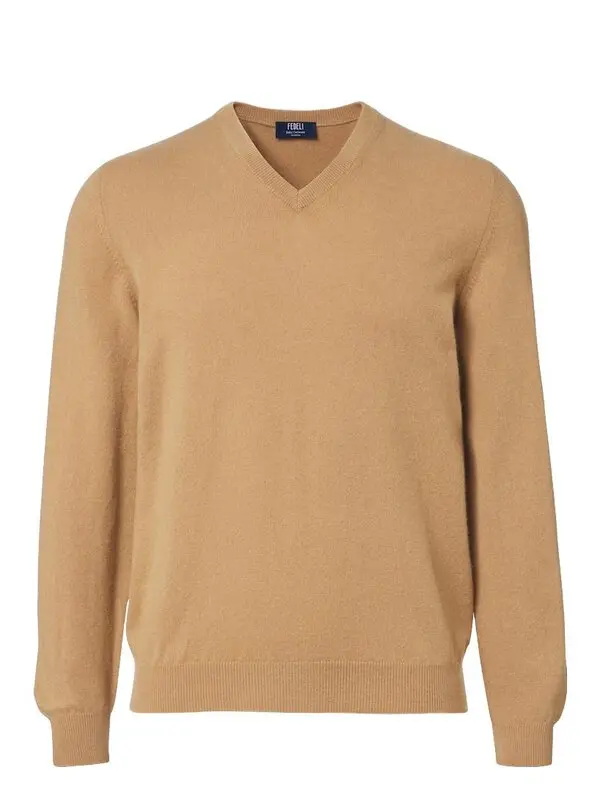 Fedeli Cashmere Crewneck Sweater - Beige