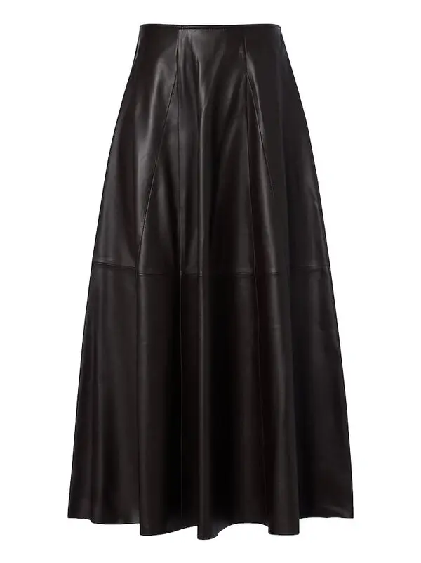 ARMA Eleni Suede Midi Skirt - Brown