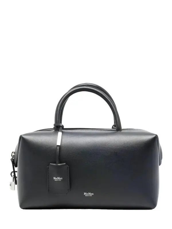 Max Mara Leather Tote Bag - Grey
