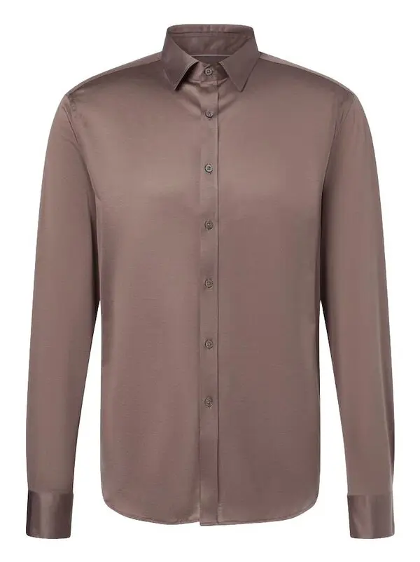 Canali Cotton Shirt - Brown