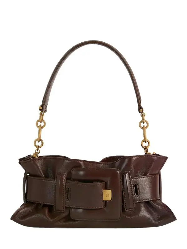 Balmain Smooth Leather Anthem Mini Bag - Brown