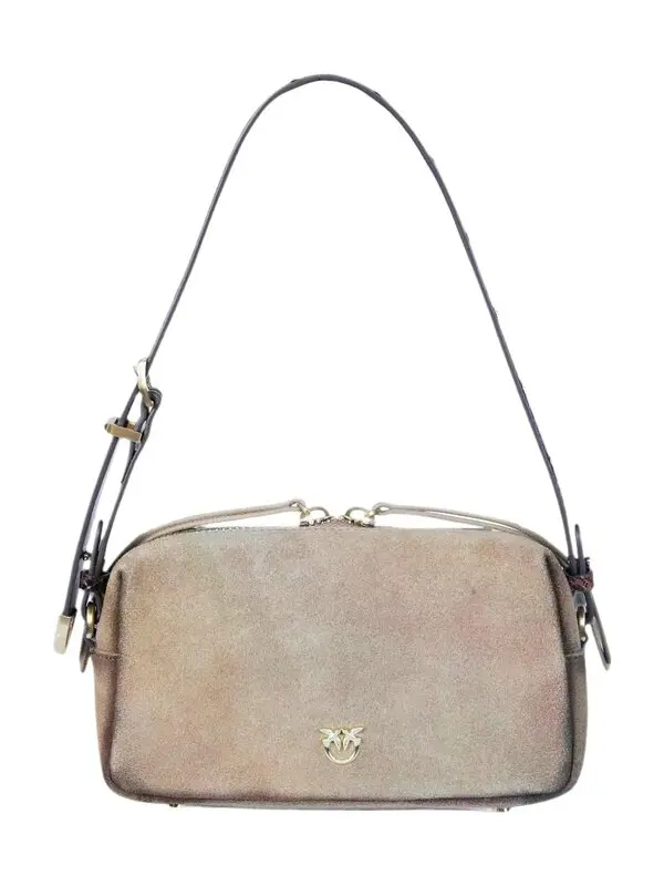 Pinko Trittico Shoulder Bag - Neutrals