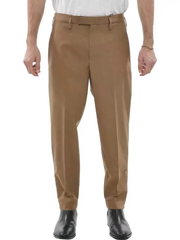 Neil Barrett Jamie Pressed-crease Trousers - Brown