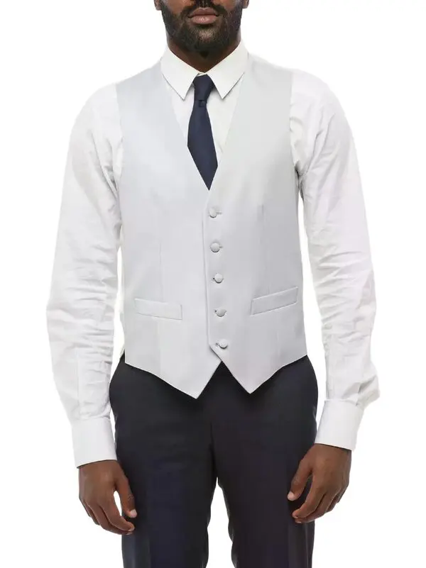 Corneliani Single-breasted Waistcoat - Grey
