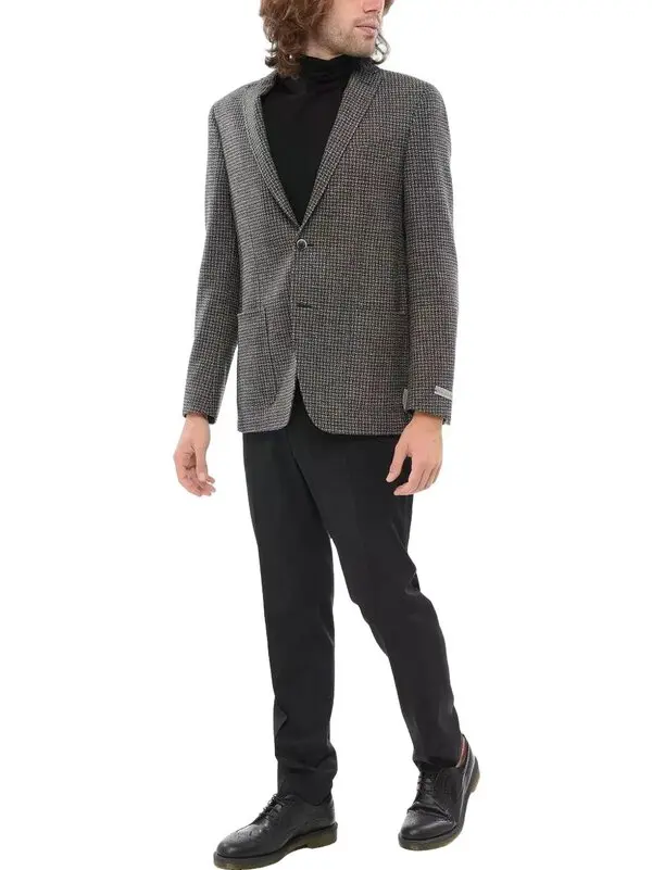 Corneliani Checked Blazer - Grey