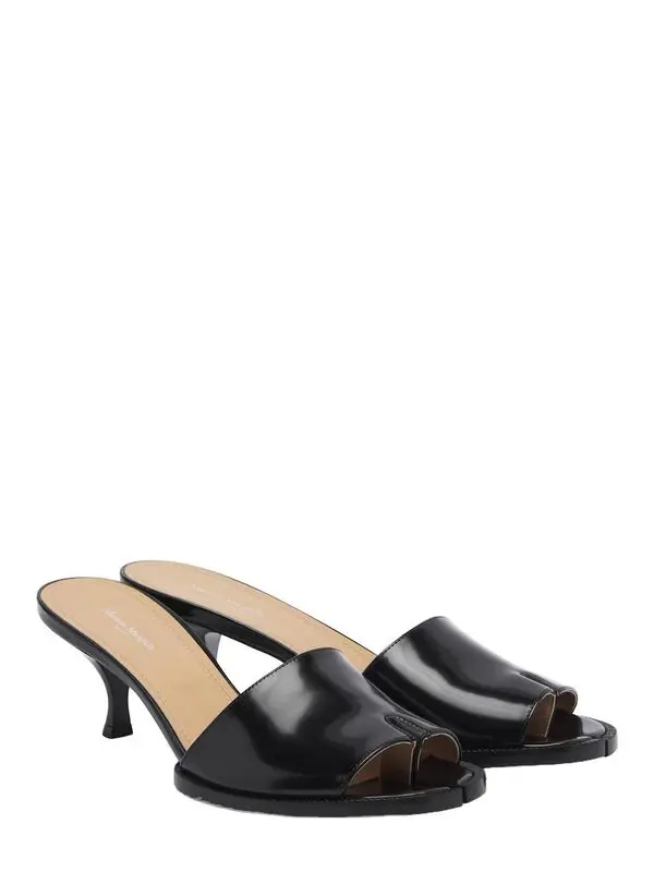 MAISON MARGIELA Tabi Leather Mules - Black