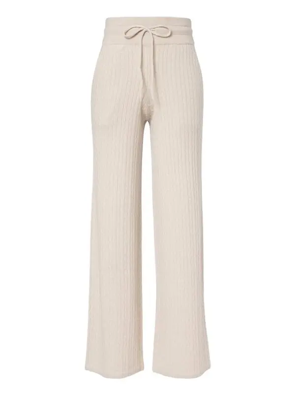 Eleventy Cashmere Wide-leg Pants - Beige