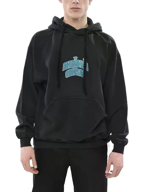 BONSAI Antonia Logo-print Hoodie - Black