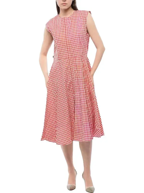 Woolrich Archive Gingham Midi Dress - Red