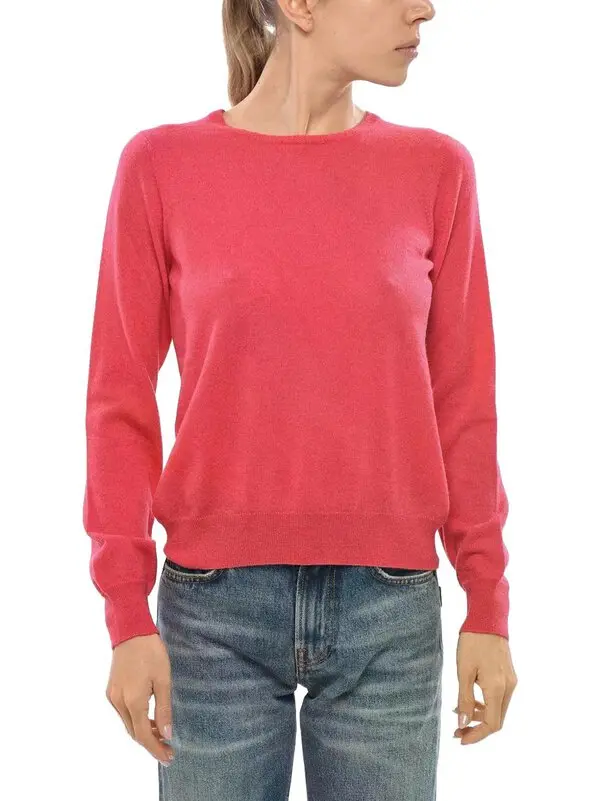 Malo Crew Neck Long Sleeve Sweater - Pink
