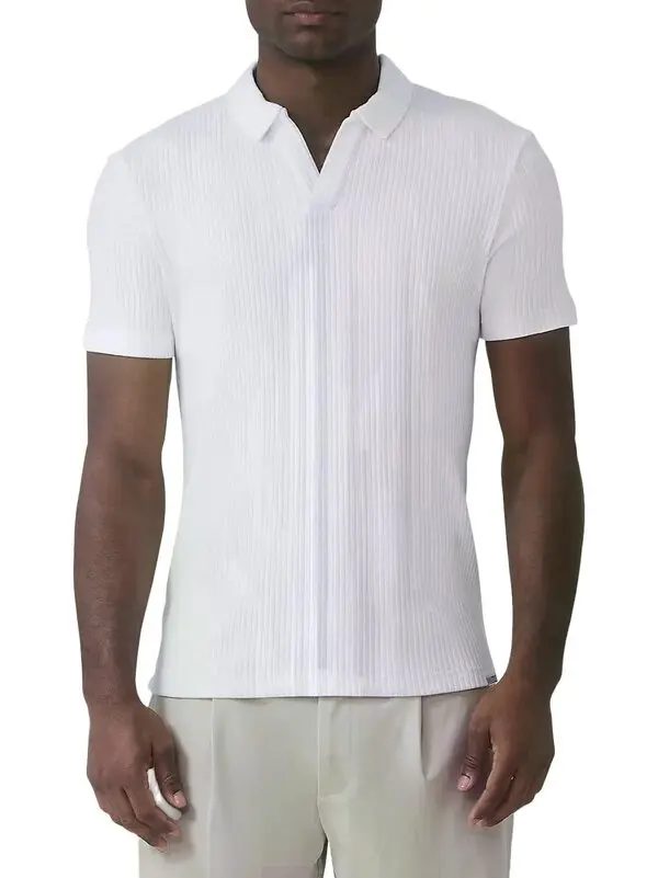 MAUVAIS Ribbed-knit T-shirt - White