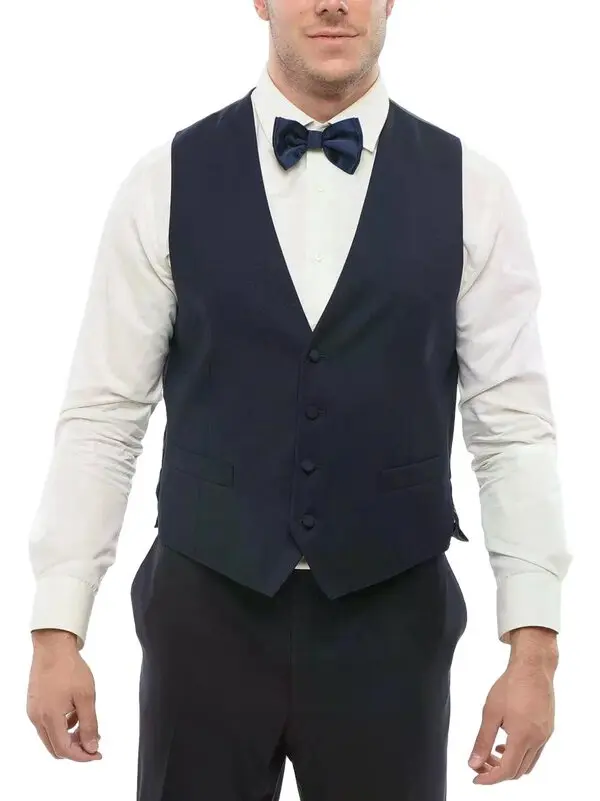 Corneliani Four-button Vest - Blue