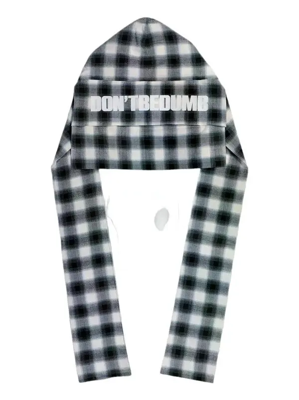 AWGE Check-print Graphic Durag - Black
